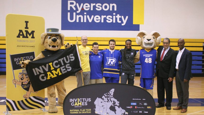 Photo Gallery: Invictus Games flag tour stops by Ryerson’s MAC ahead of ...