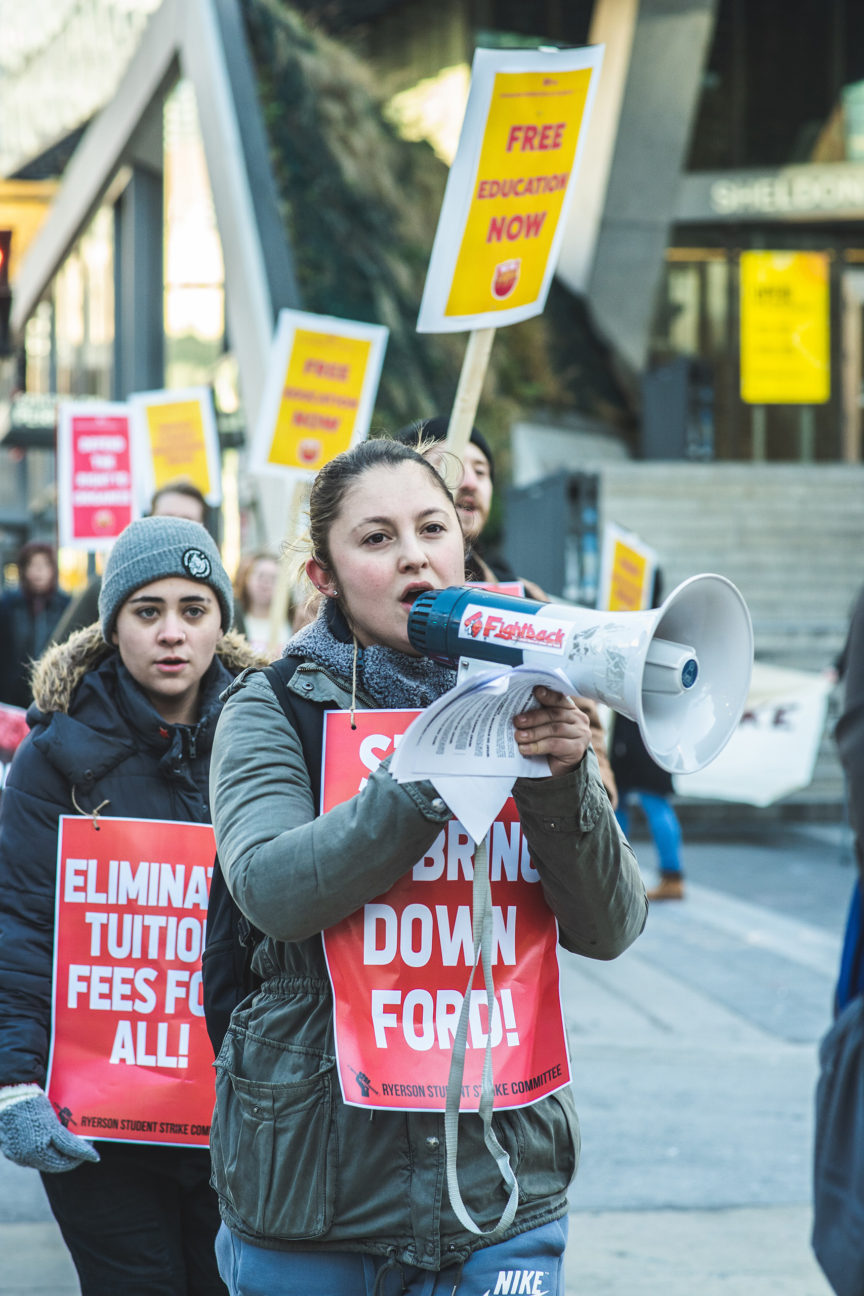PHOTO ESSAY: Students strike for education cuts – The Eyeopener